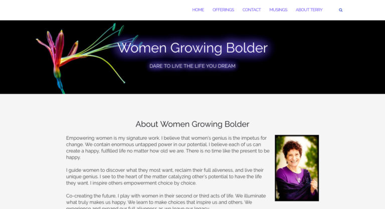 Women Growing Bolder - Patrick Broom Designs
